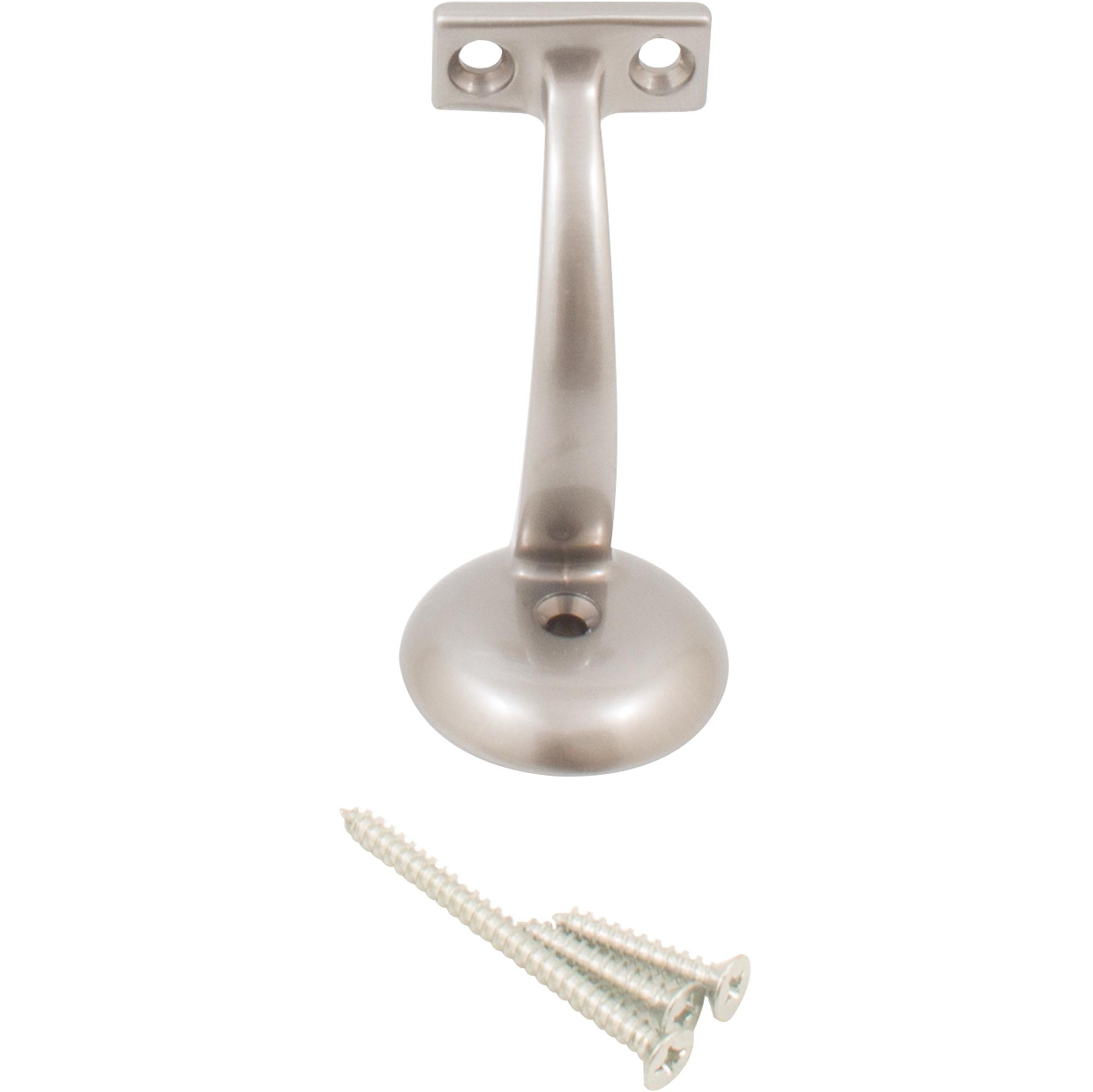 Heavy-Duty Extended Round Base Handrail Brackets — Stone Harbor Hardware