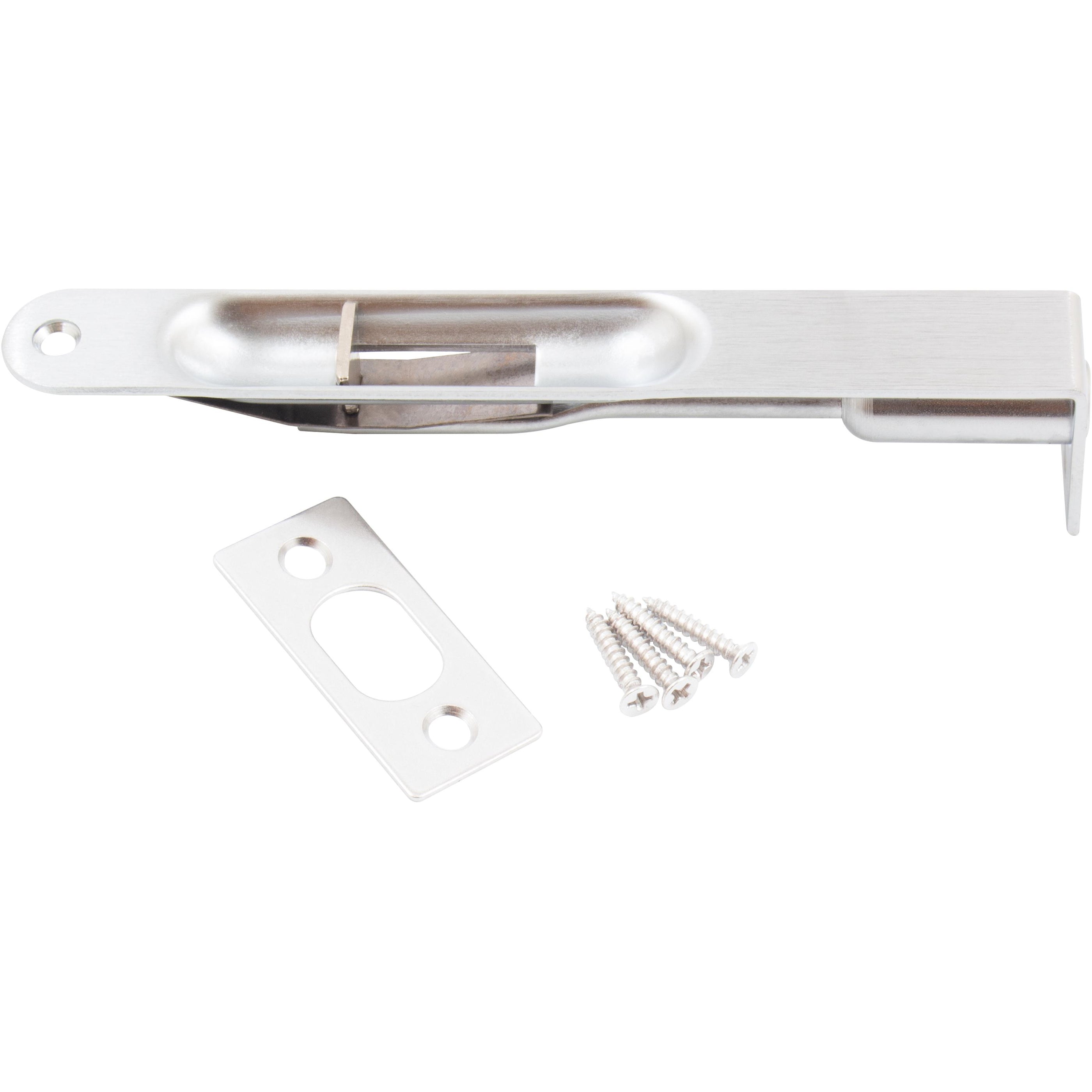 Square Corner by Round Corner Flush Bolt