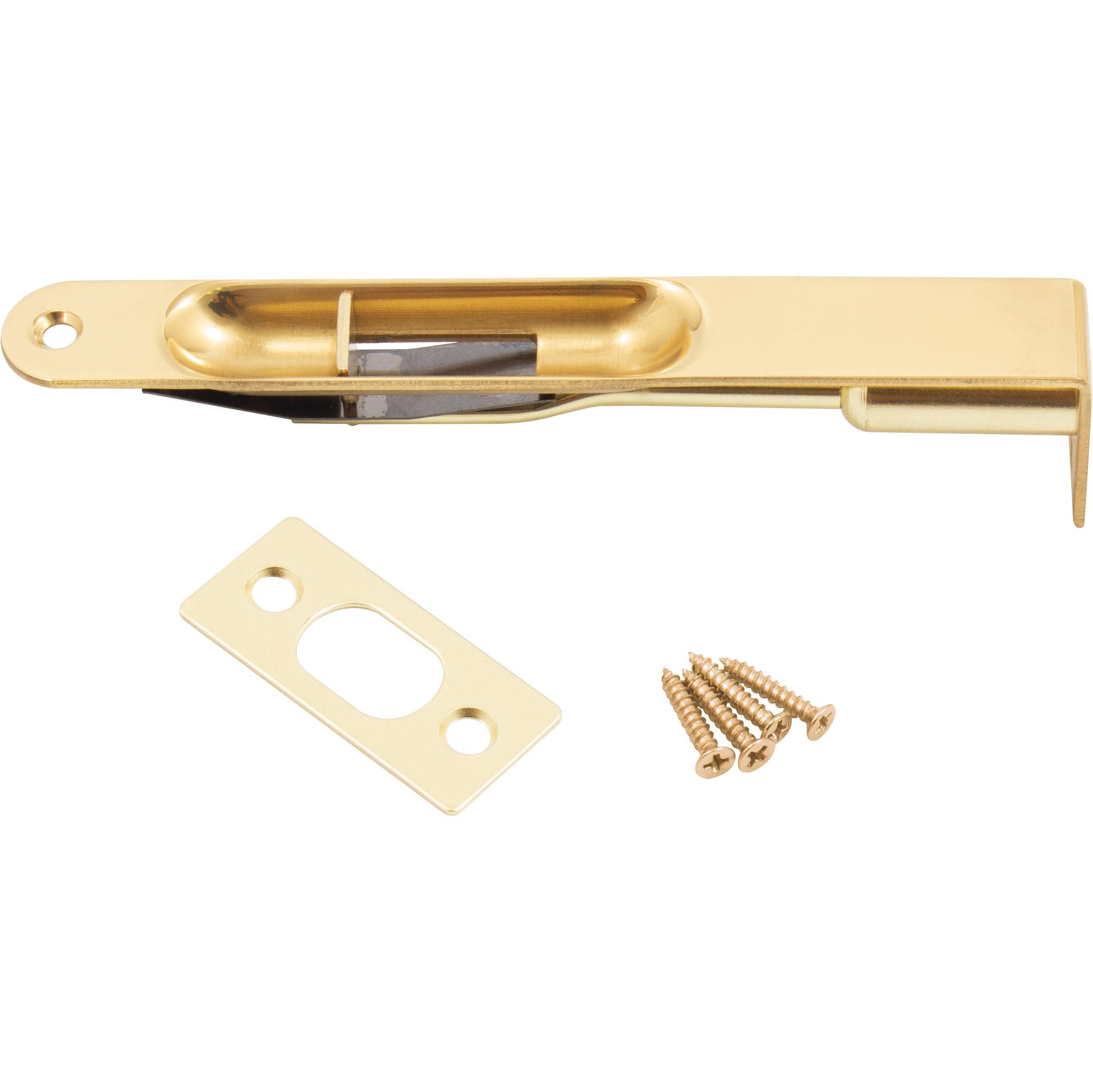 Square Corner by Round Corner Flush Bolt