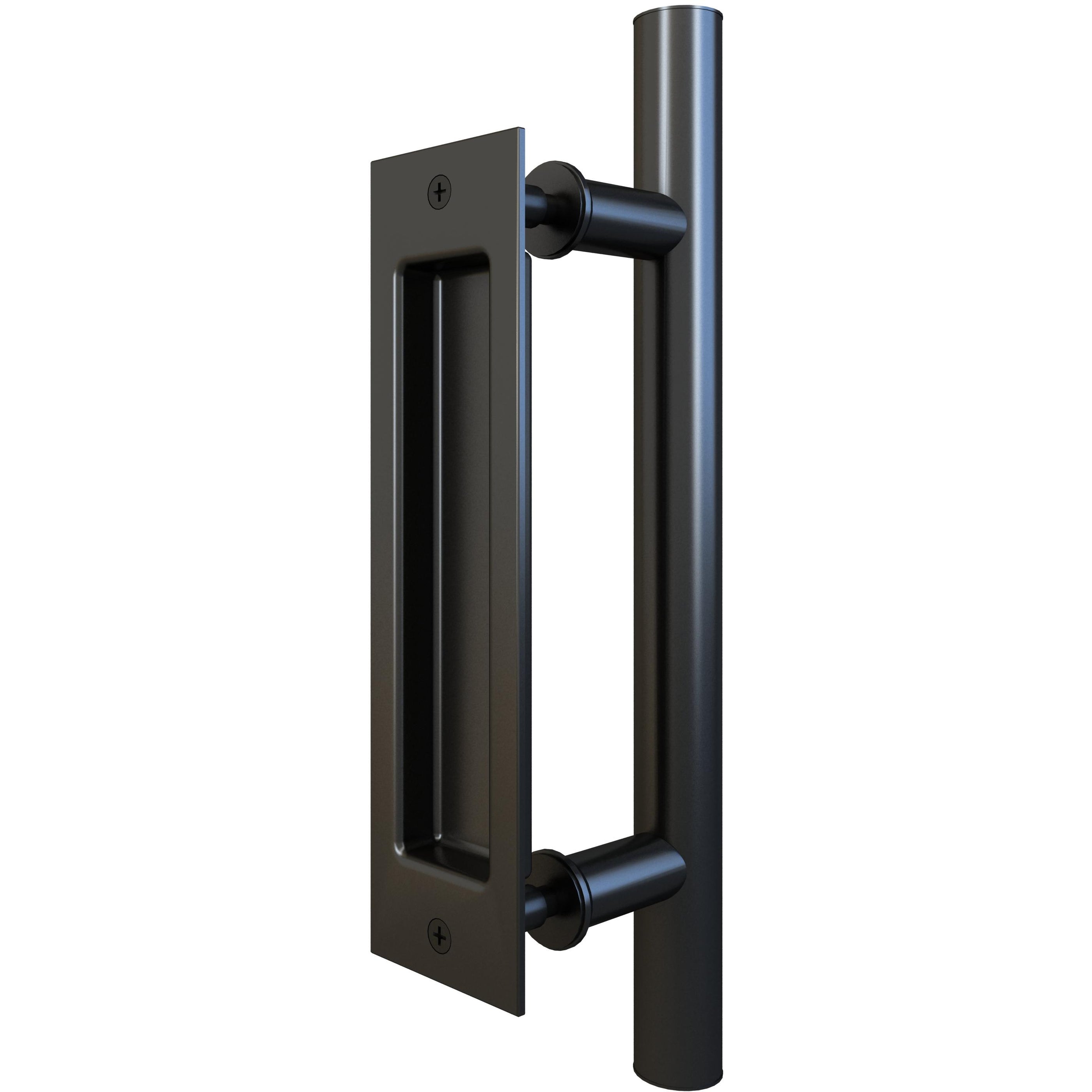 Sliding Door 8-inch Flush Pull & 12-inch Bar Pull - Combo Set — Stone ...